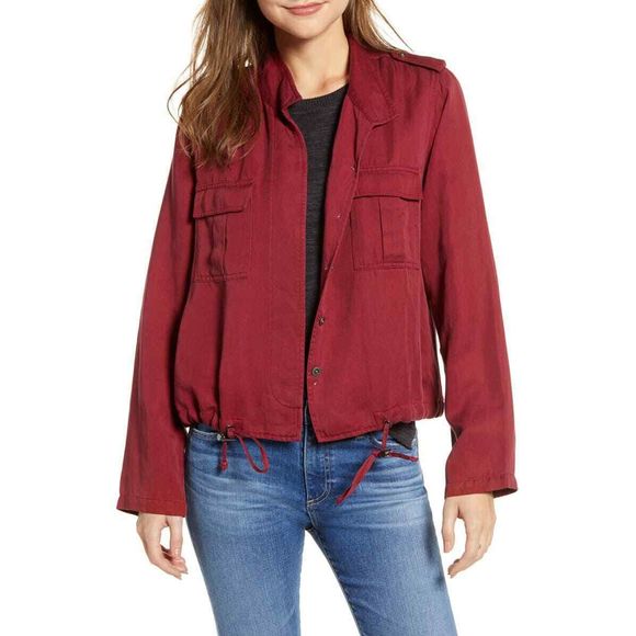 Rails | Jackets & Coats | Rails Maverick Military Jacket Oxblood Red ...